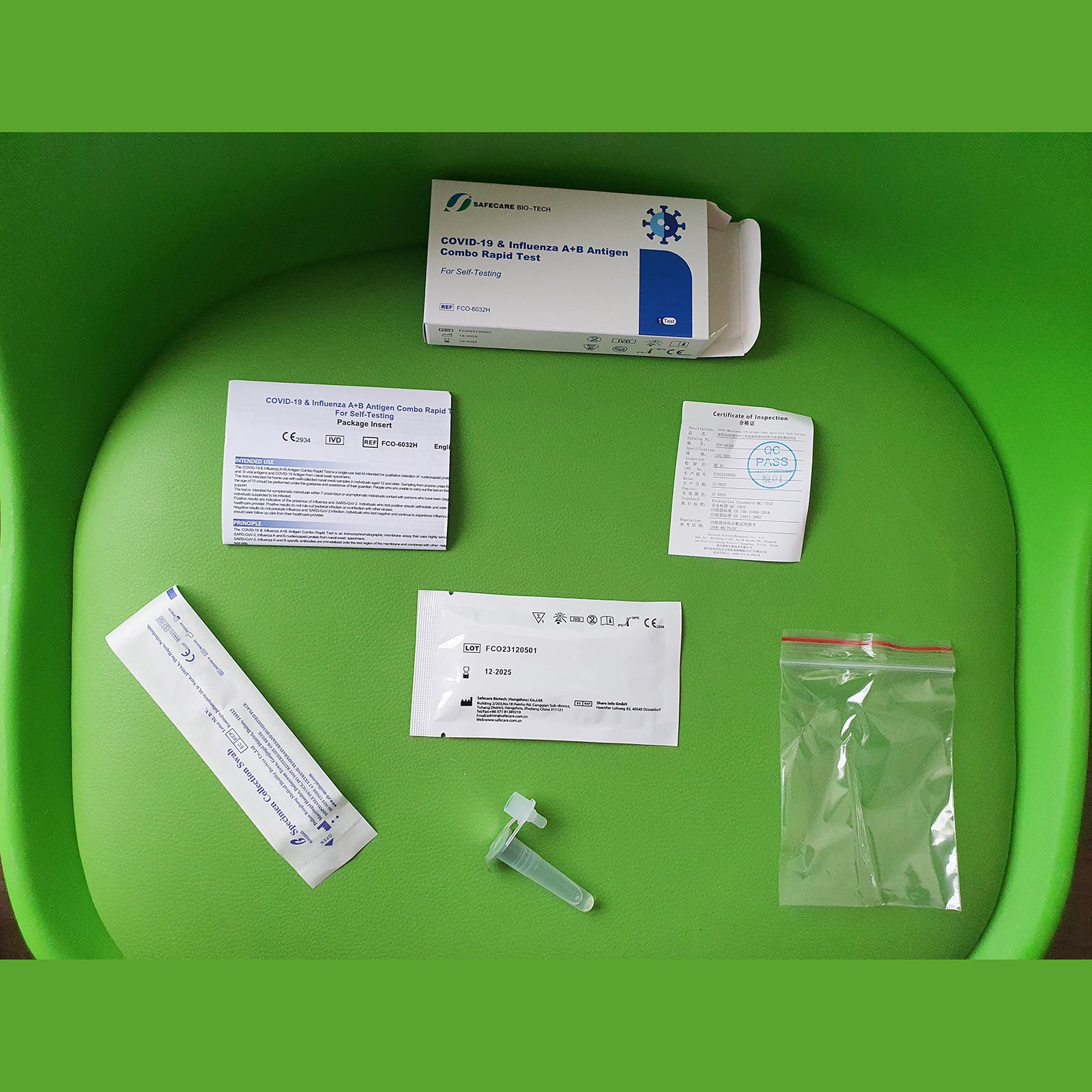 Test Rapid Antigen, Combinat, Gripa A+B si Covid-19, Safecare, Nazal ...