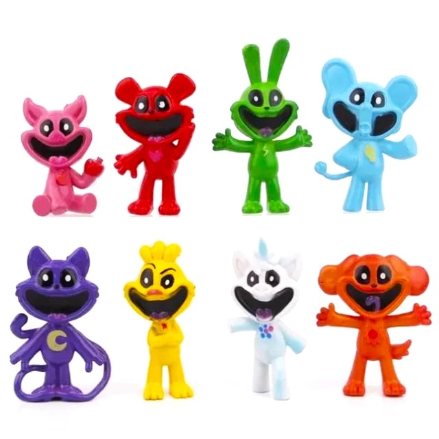 Smiling Critters set 8 figurine, multicolor, 10-12cm - eMAG.ro