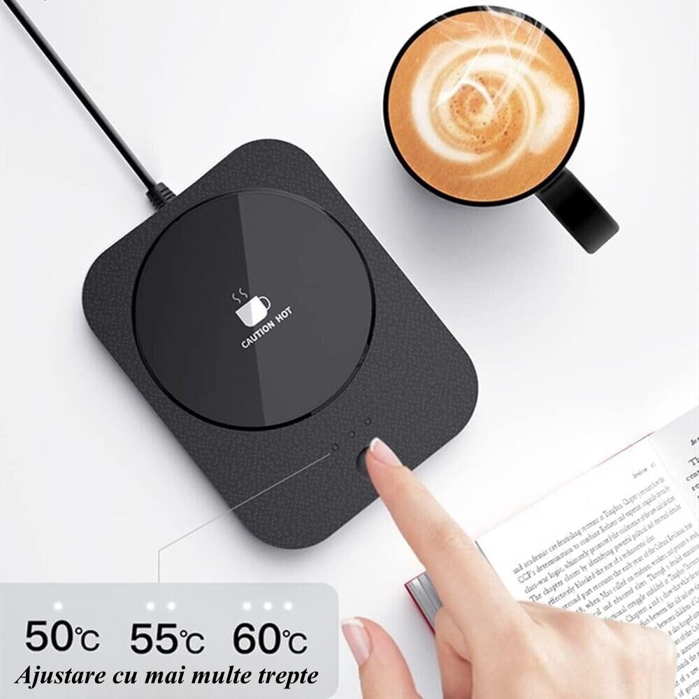 Incalzitor pentru cana, buton touch, cu 3 trepte de temperatura, cu ...