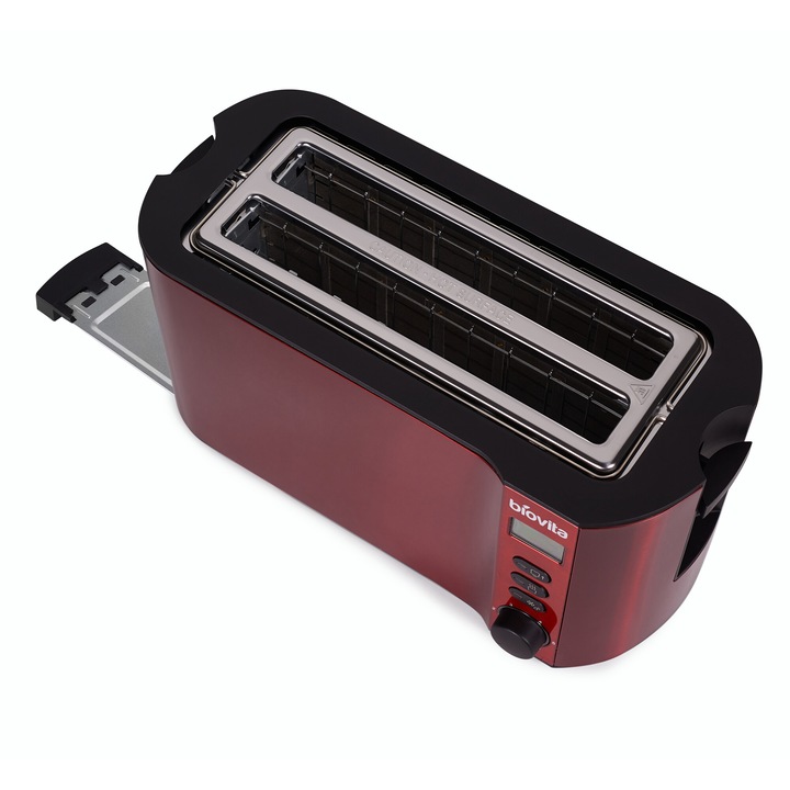 Prajitor de Paine Biovita ELITE-4, din Inox, 1500W, 6 Trepte, Afisaj ...