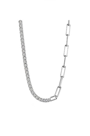 Colier din argint 925 Tennis Chain argintiu cu pietre de ziconiu si ...