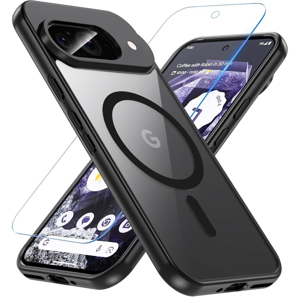 Set husa si folie telefon, Erbord, Compatibil cu Google Pixel 9 ...