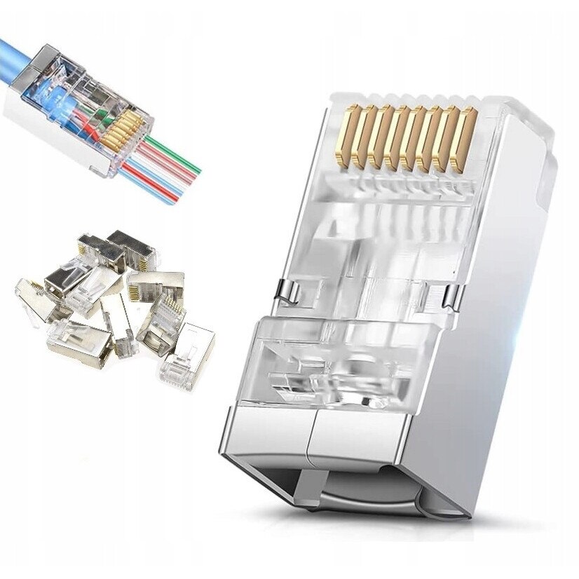 Mufa RJ45, Novaza Tech, STP/FTP, Argintiu - eMAG.ro