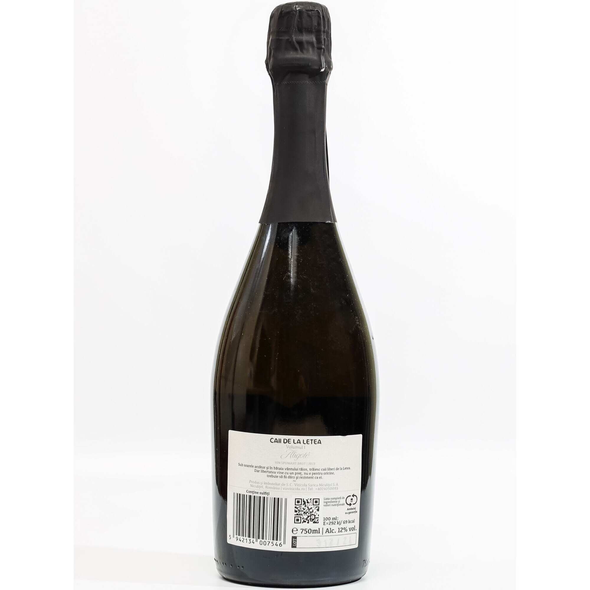 Vin Spumant Caii de la Letea, Volumul I, Aligote, Brut, 0.75l - eMAG.ro