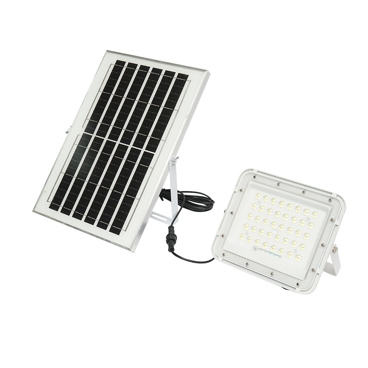 Proiector led de 60W cu panou solar 10W, baterie 6000mAh si telecomanda ...