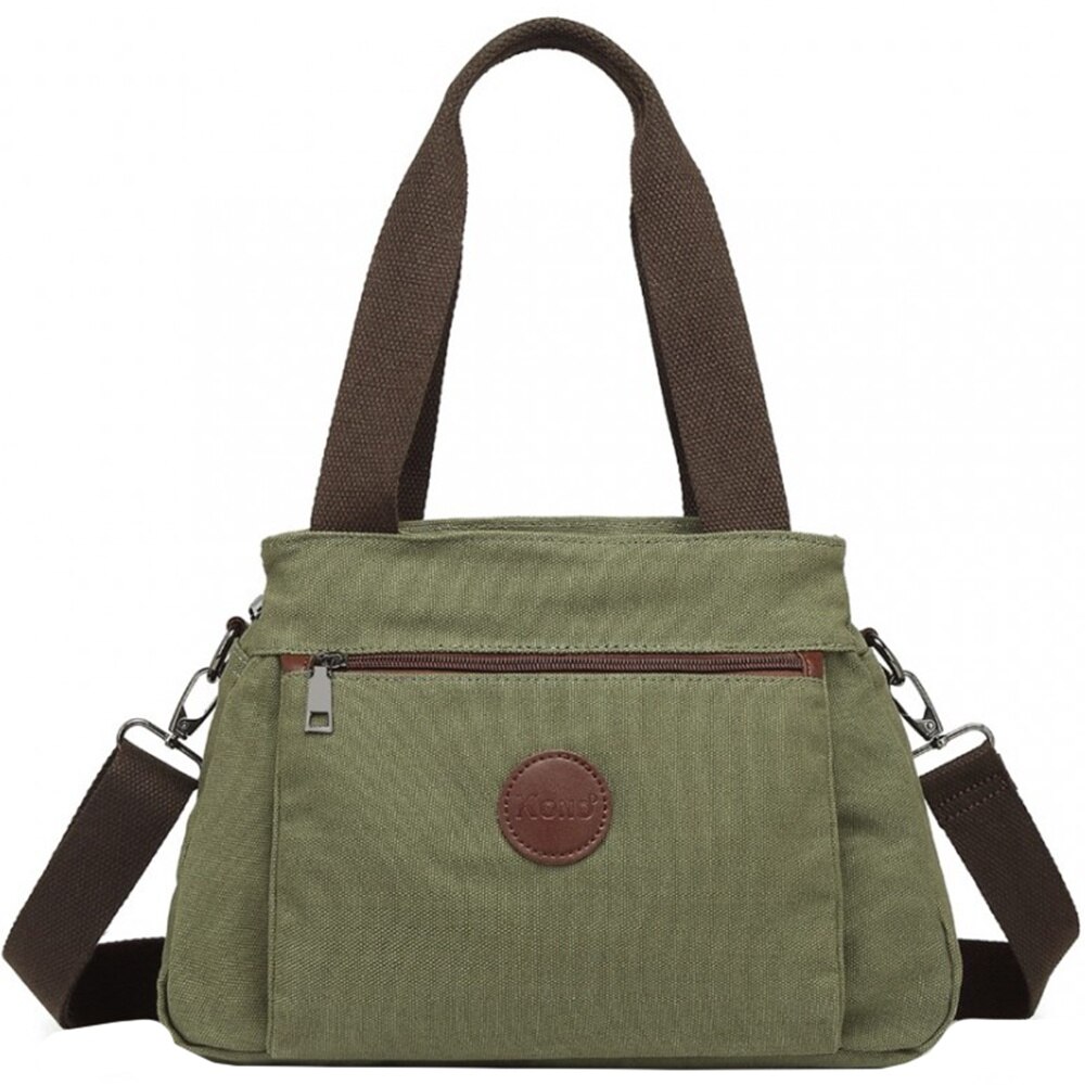 Geanta pentru dama, casual de umar, din panza rezistenta la stropi, cu bareta detasabila, KONO ...