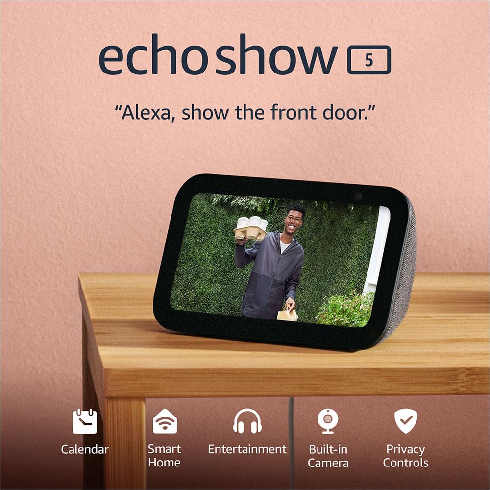 Amazon Echo Show 5 2023 (3. generáció) Intelligens hangszóró, kijelző 5,5", kamera 2 MP, Wi-Fi ...