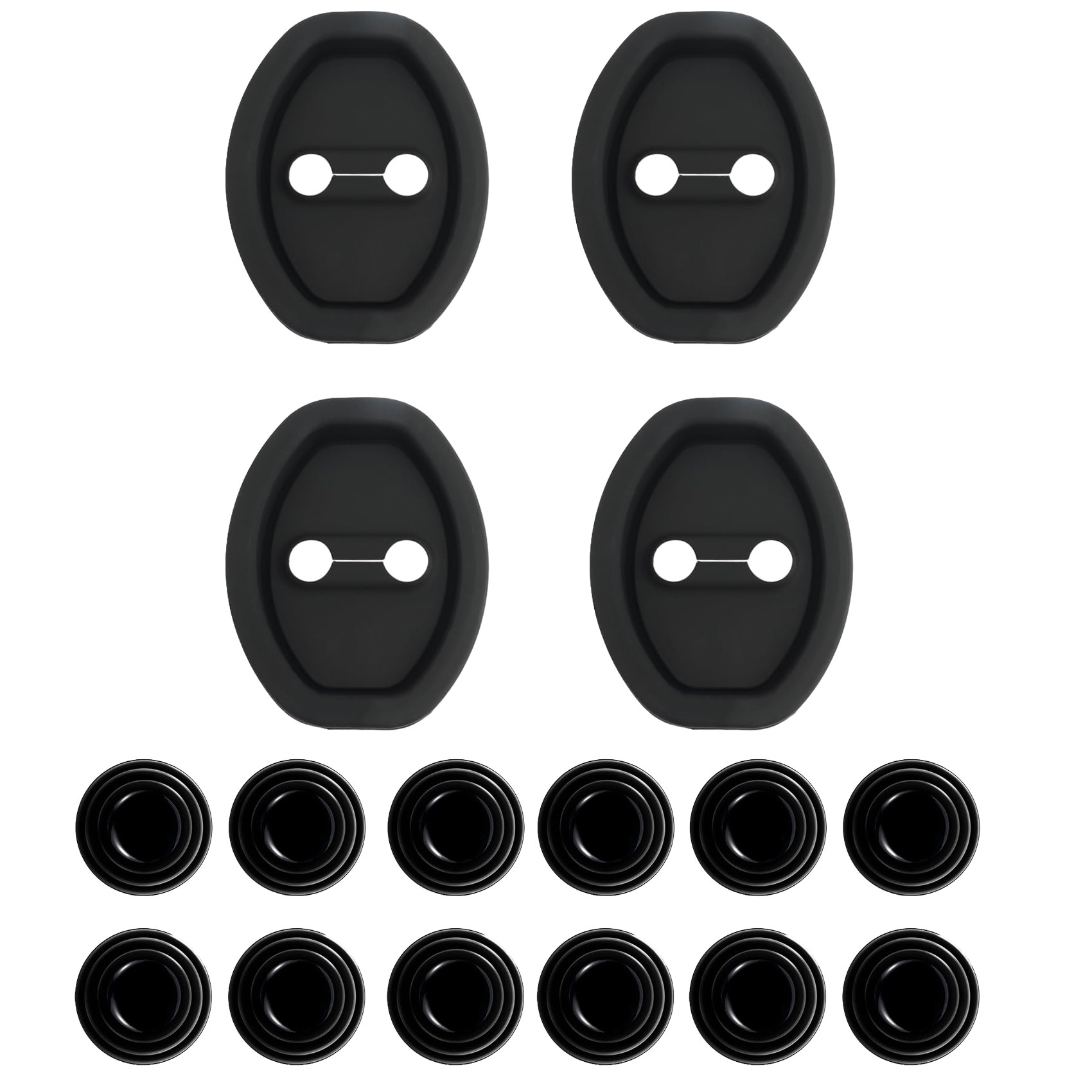 Set de 4 amortizoare de blocare a usii auto, Insonorizare, amortizare ...