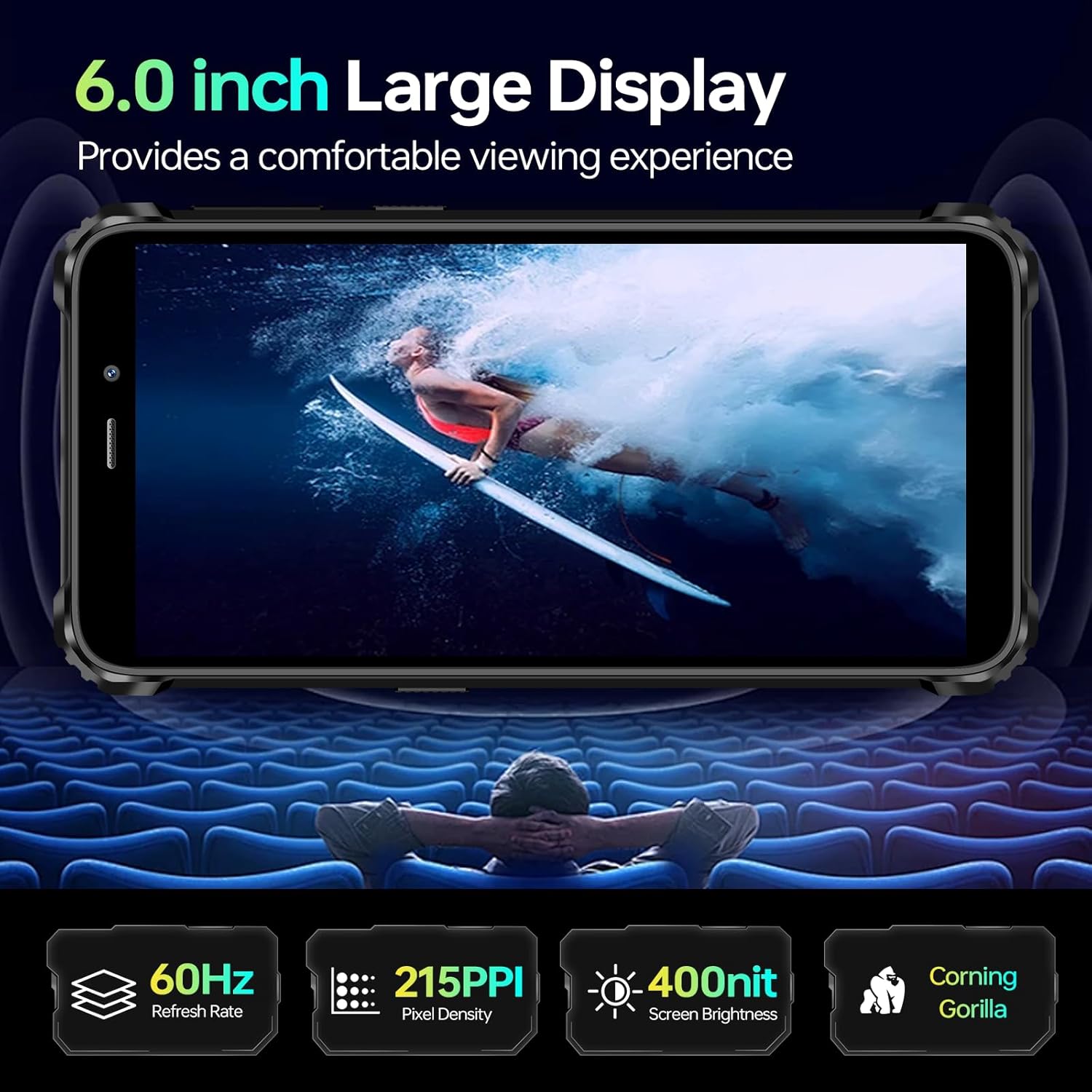 OUKITEL WP32 Pro mobiltelefon, Android 14, Dual SIM 256GB ROM/1T 24(6 ...