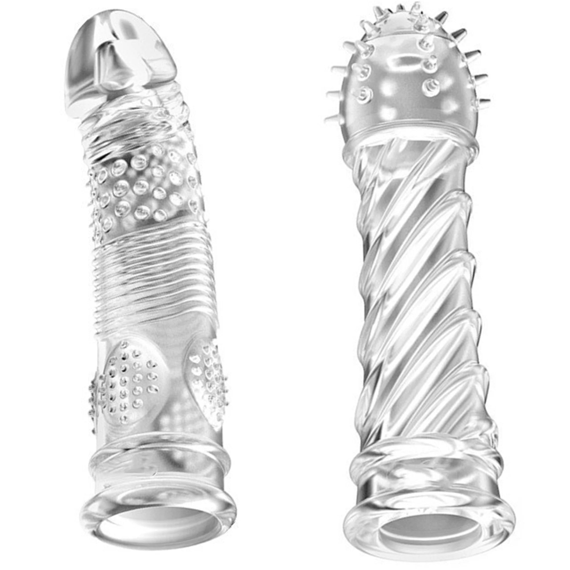 Set 2 Prezervative tip Manson LovePlay™ reutilizabile, cu efect de ...