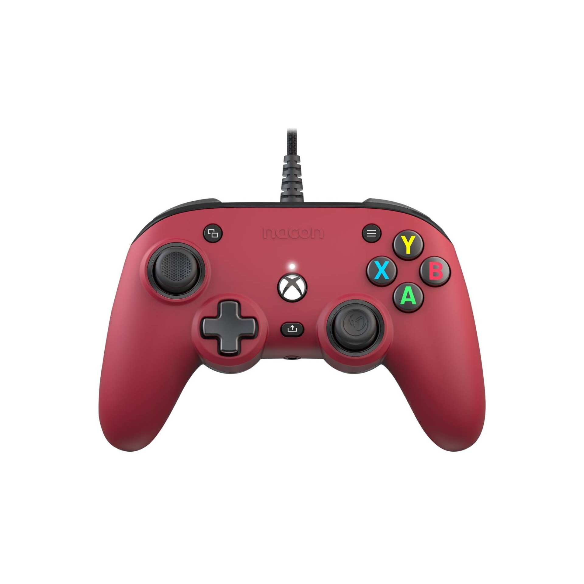 Контролер кабел, Nacon Pro Compact червен, за PC, Xbox One, Xbox Series ...
