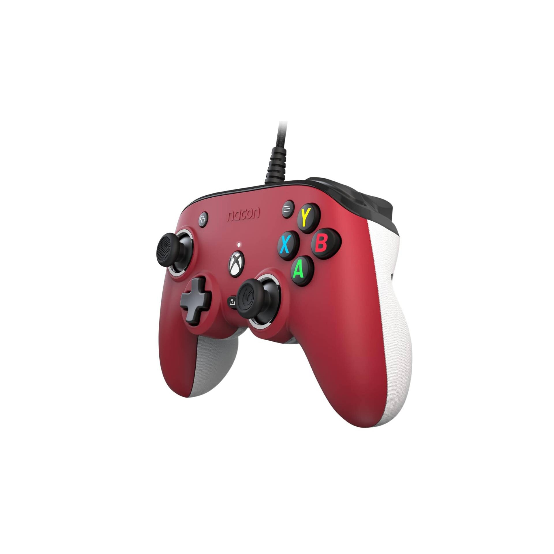 Контролер кабел, Nacon Pro Compact червен, за PC, Xbox One, Xbox Series ...