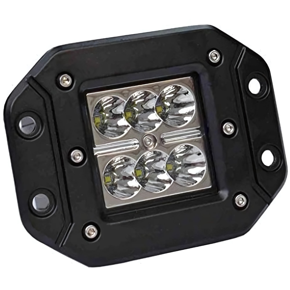Proiector LED Auto Offroad 18W/12V-24V, 1320 Lumeni, Incastrabil, Spot ...