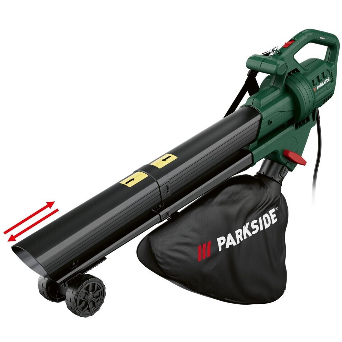 Aspirator/tocator si suflanta de frunze Parkside PLS 2600 C2, 2600W ...