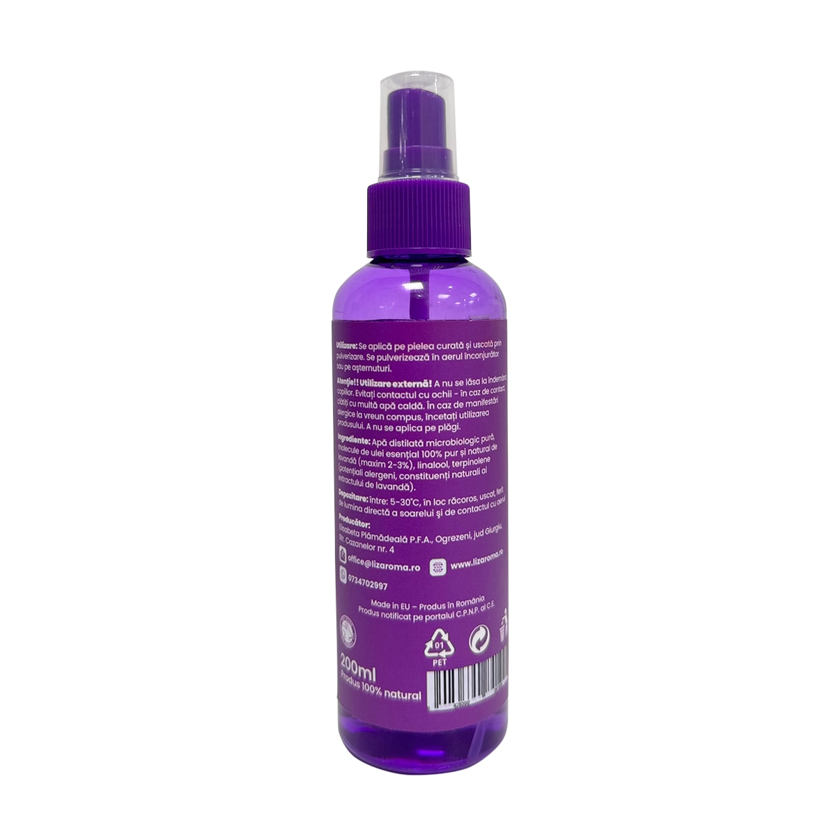 Apa florala de lavanda 200ml + cadou doi saculeti cu floare uscata de ...