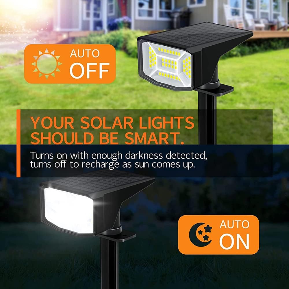 Lumina solara de exterior, cu panou solar incorporat, 50 de LED-uri ...