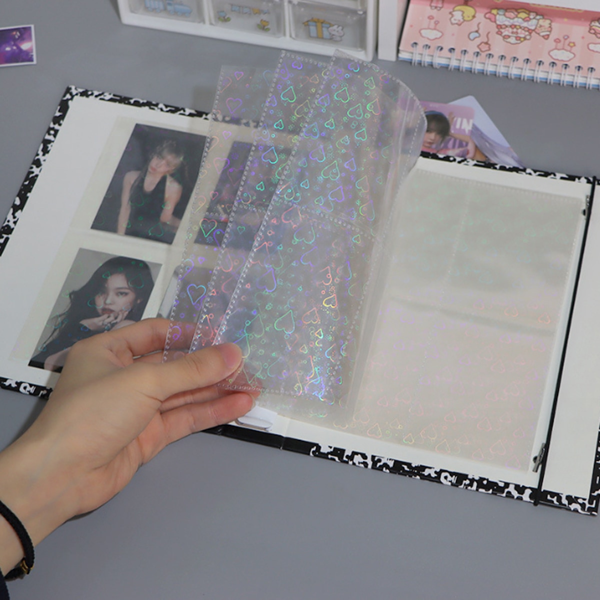 A5 Photocard Binder +10 StückFotosichthüllen, Mini Album Fotografic cu ...