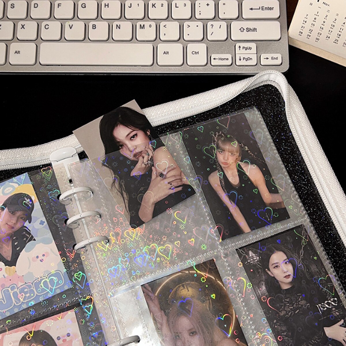 A5 Photocard Binder +10 StückFotosichthüllen, Mini Album Fotografic cu ...