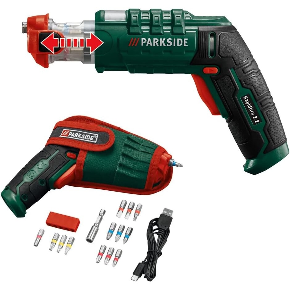 Акумулаторен винтоверт с включена батерия и зарядно PARKSIDE® 4V ...