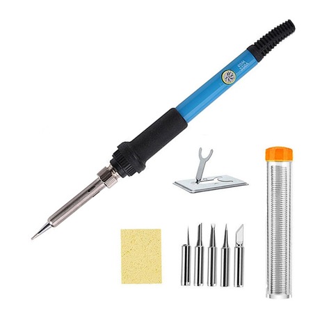 Set fier de lipit electric Enforose, 60W, temperatura reglabila 200-450 ...