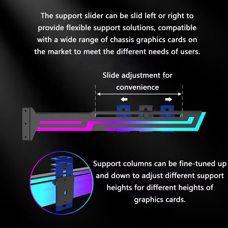 Suport Stand Placa Video, Suporta mufa placii grafice, Suport reglabil ...