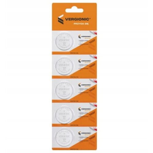 Baterii litowe CR2032 3V set 5 buc, Vergionic, rezistente la ...