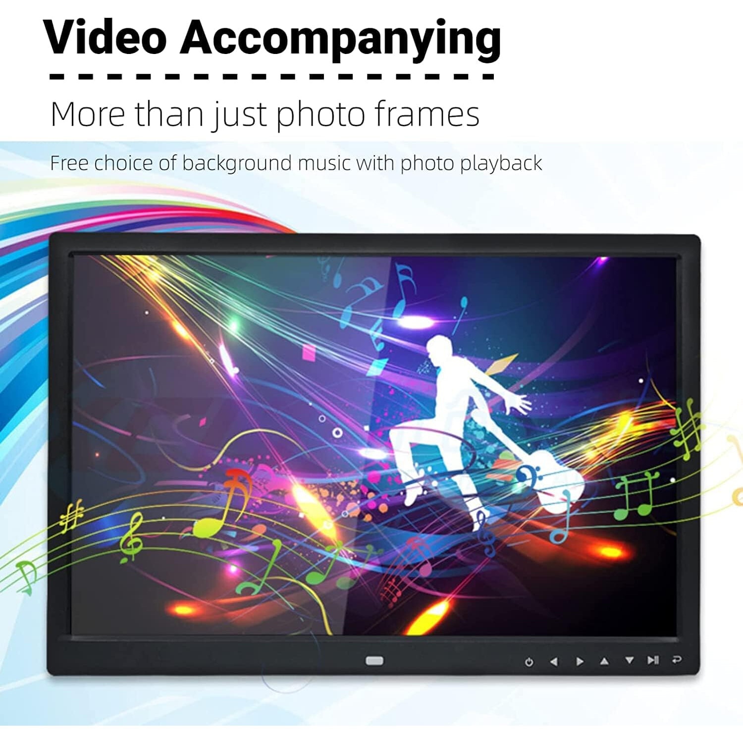 Rama foto digitala WIFI, 17 inch, aplicatie Frameo, microSD, poze/video ...