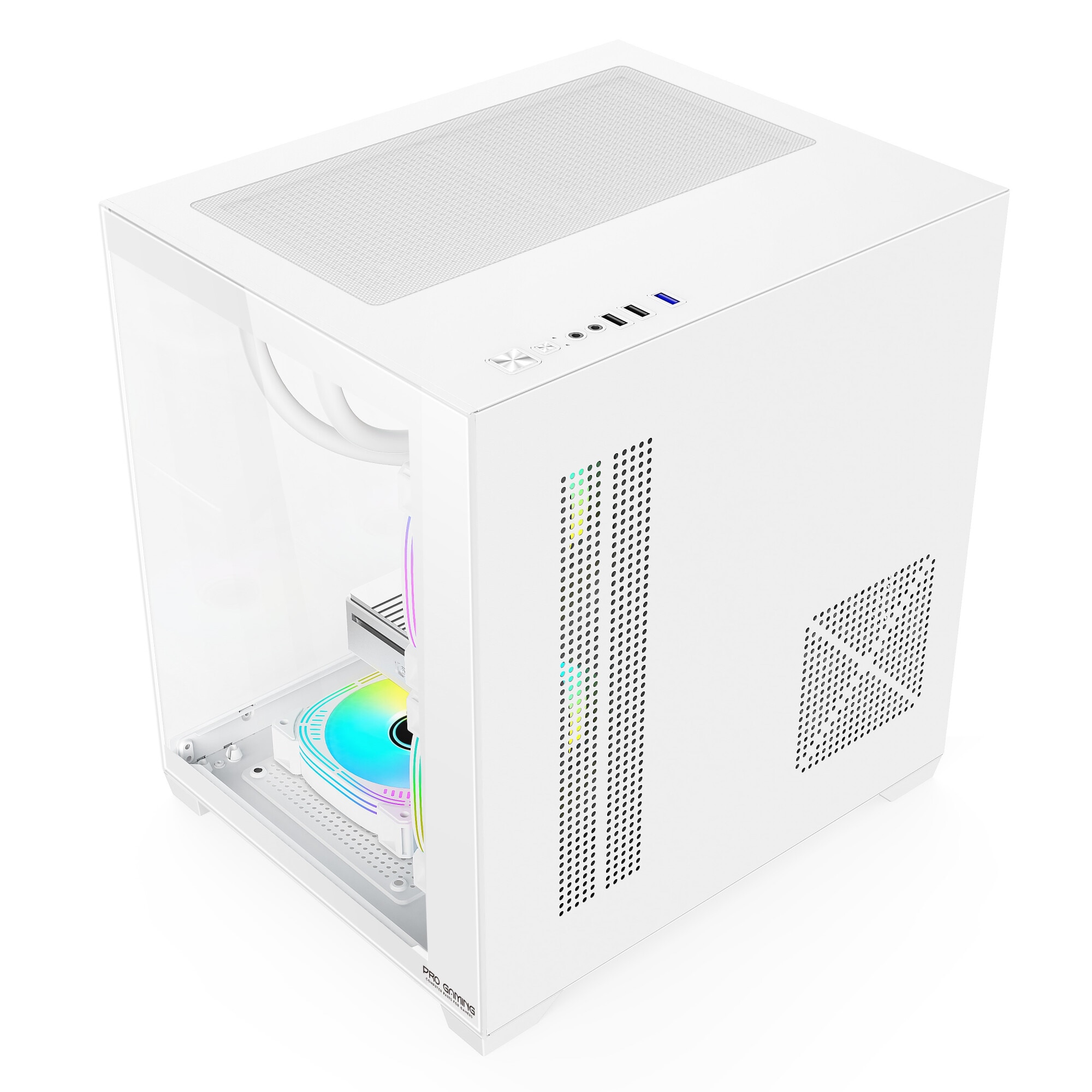 Case Pro Gaming Ambra White Cube Tower M Atx без захранване 5x Argb