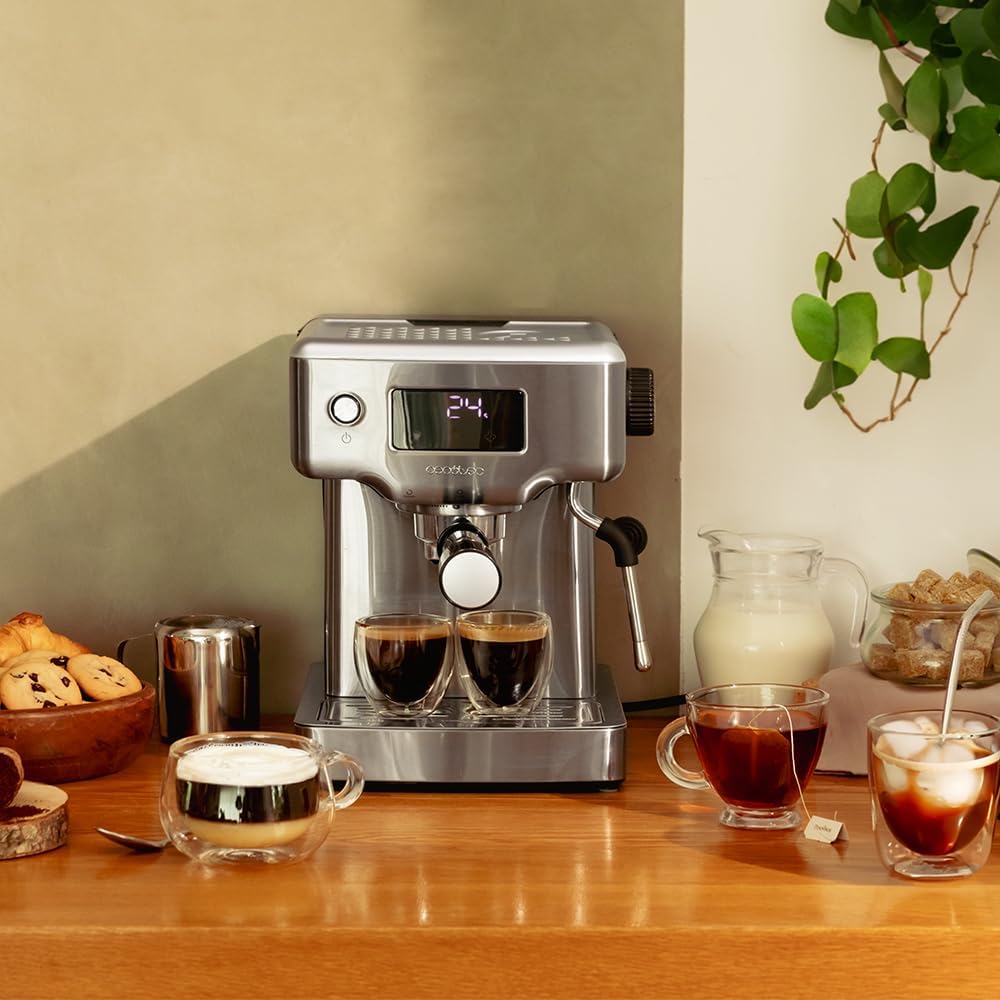 Espressor manual Cecotec Power Espresso 20 Barista Compact, 1465 W, 1.8 ...