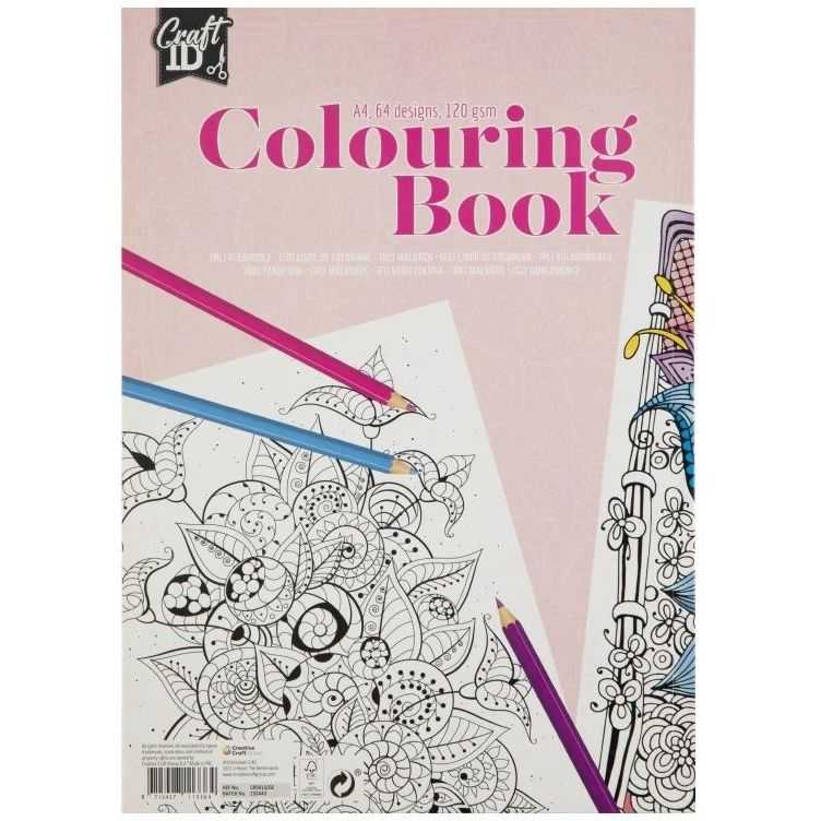 Carte de Colorat A4 pentru Copii si Adulti - 32 Pagini, Grafix, Roz ...