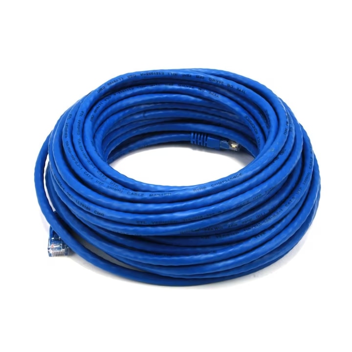 Cablu UTP Retea, Albastru, Ethernet Cat 5e 20m Lungime Cablu Patch de ...
