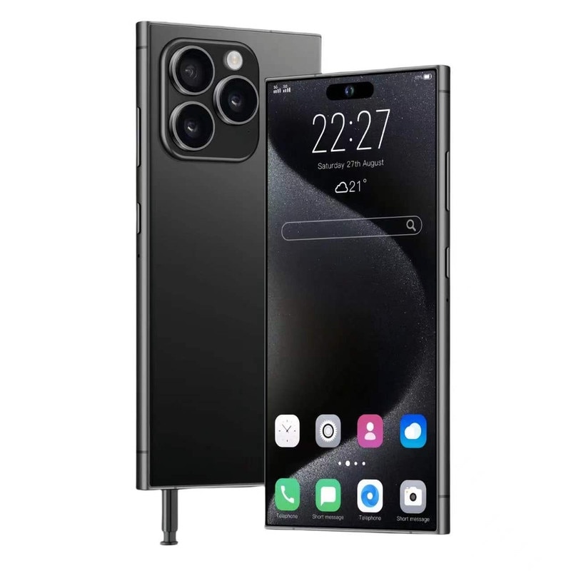 Telefon mobil I15 ULTRA alb, Stylus Pen， 5G, IPS 6.8", 12GB RAM, 512GB ...
