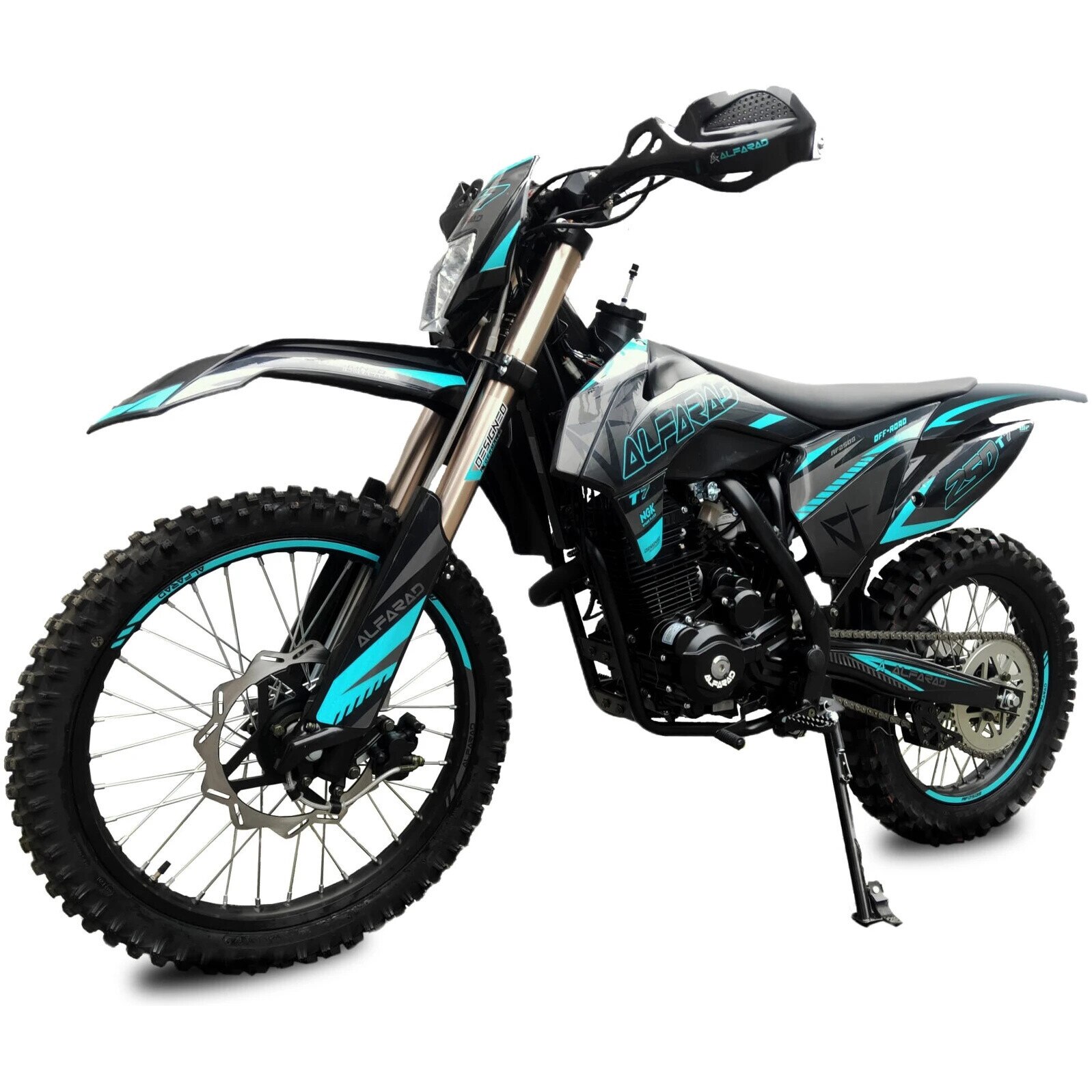 Motocicleta Alfarad T7, Roti 21/18, 250ccm 4Timpi, Enduro, Galben - eMAG.ro