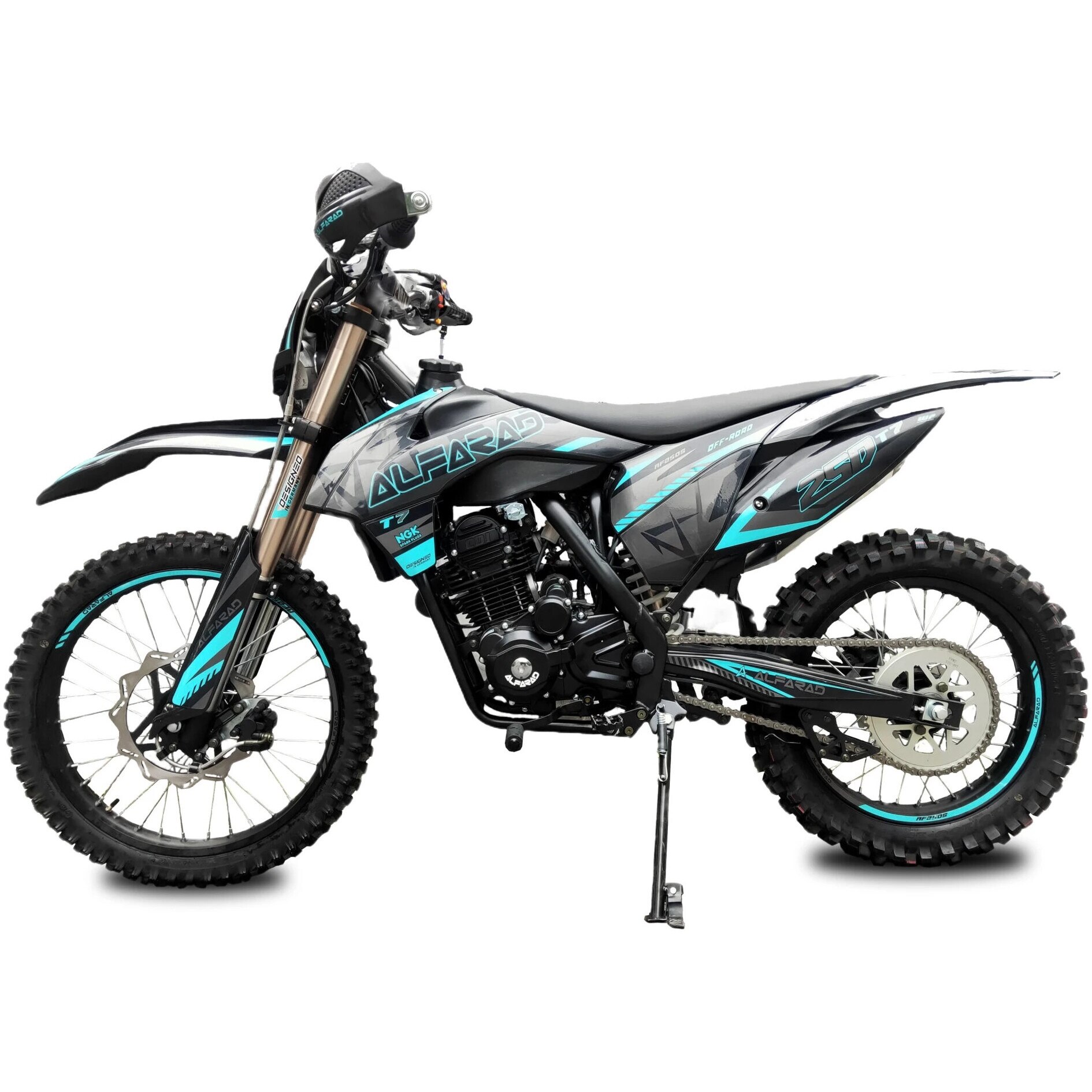 Motocicleta Alfarad T7, Roti 21/18, 250ccm 4Timpi, Enduro, Galben - eMAG.ro