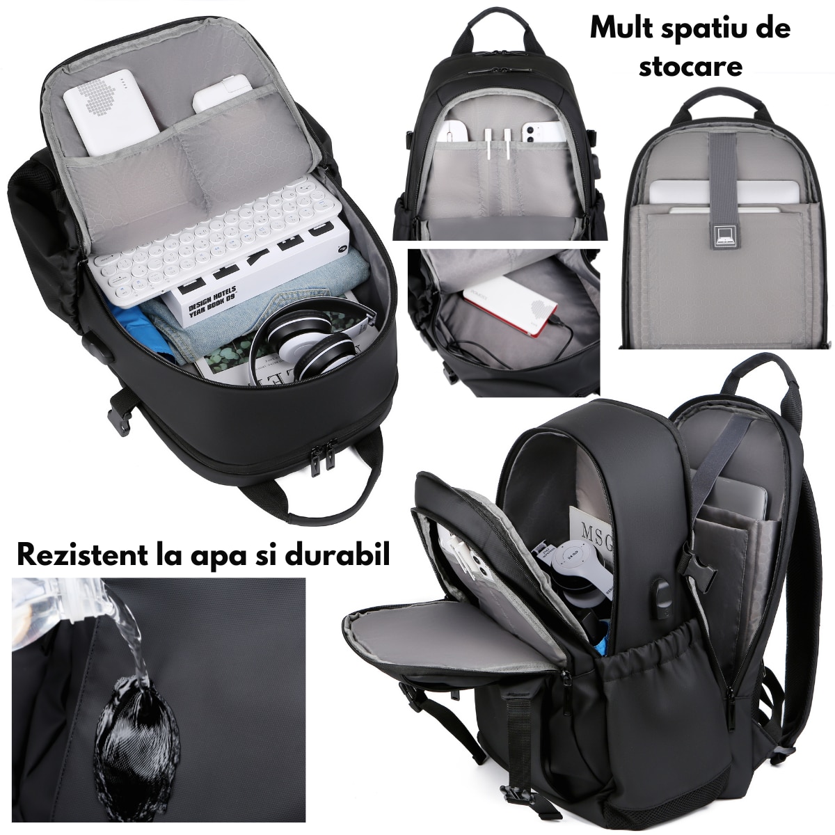 Rucsac Laptop 17 Inch, Multifunctional - Smart Business, Rezistent la ...