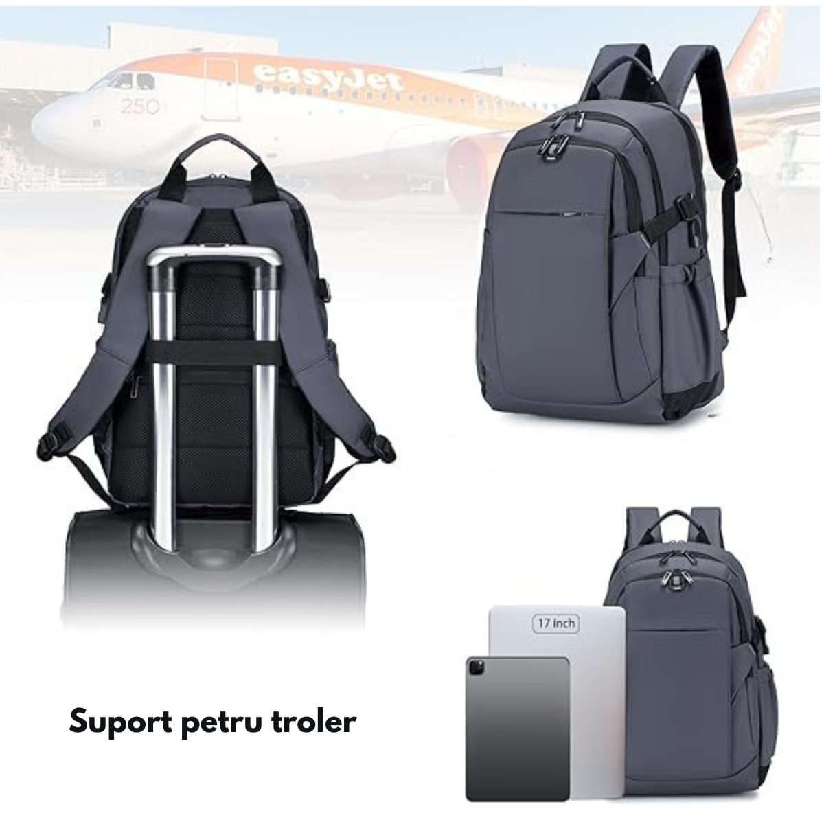 Rucsac Laptop 17 Inch, Multifunctional - Smart Business, Rezistent la ...