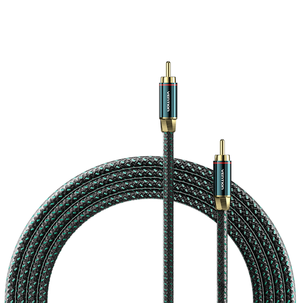 Cablu audio HiFi coaxial RCA de la tata la tata, VENTION, S/PDIF, Nylon ...