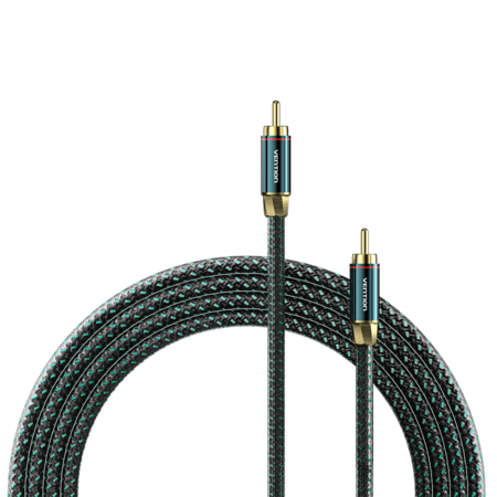 Cablu Audio Coaxial RCA VENTION 5m, Hi-Fi S/PDIF 75Ω, 4N OFC Argintat ...