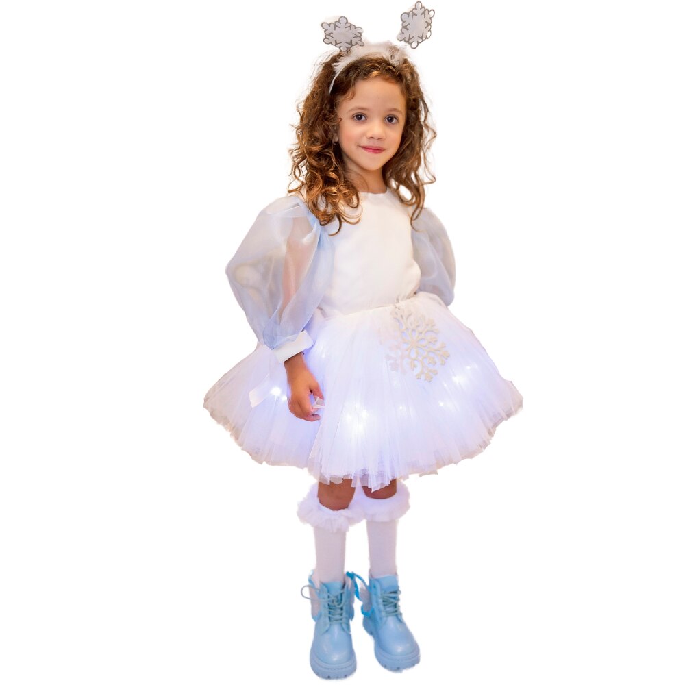 Szoknya Luminite, Snowflake, fehér hópehely kulcstartóval - eMAG.hu