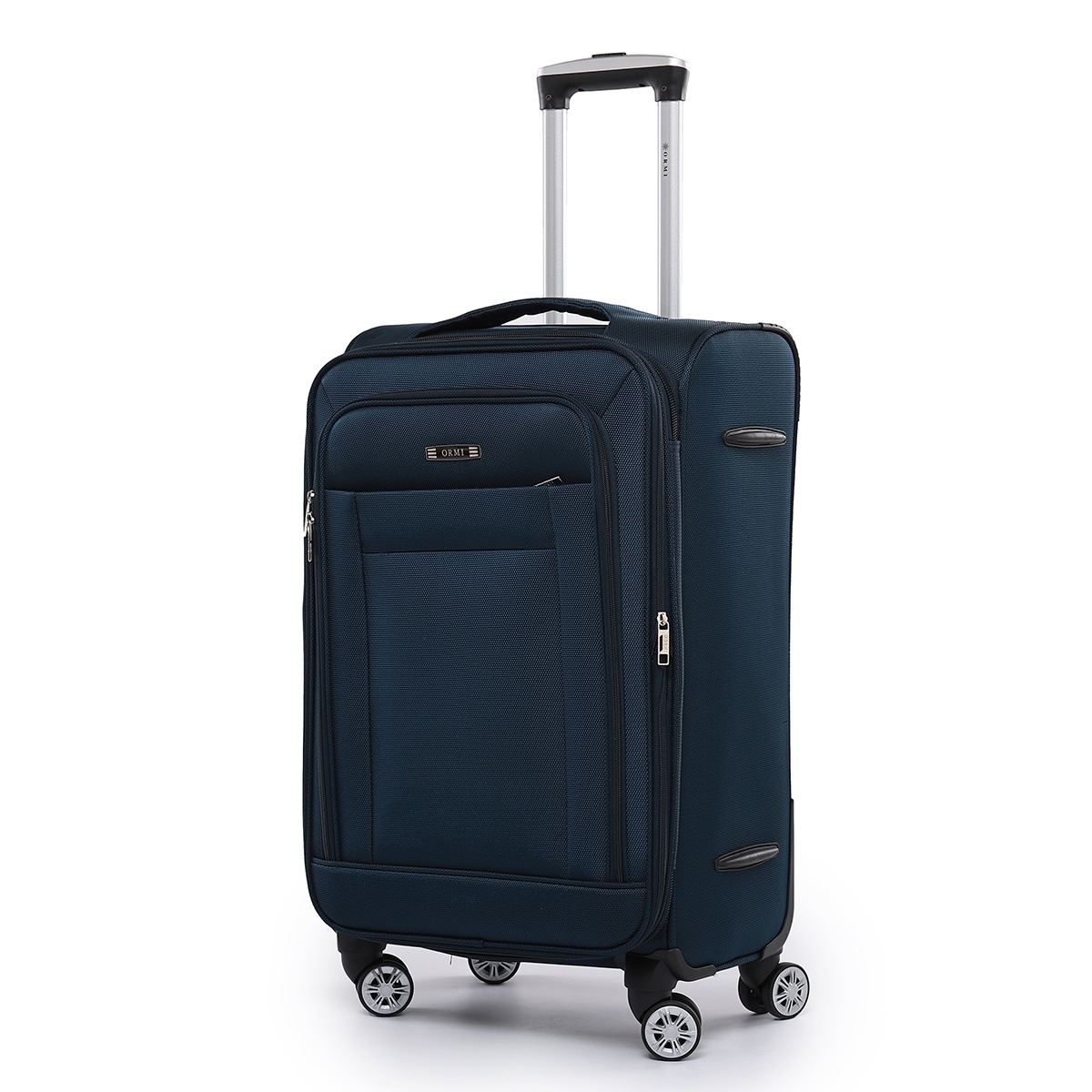 Troler ORMI, rigid, 4 roti, albastru inchis, 35x23x57cm - eMAG.ro