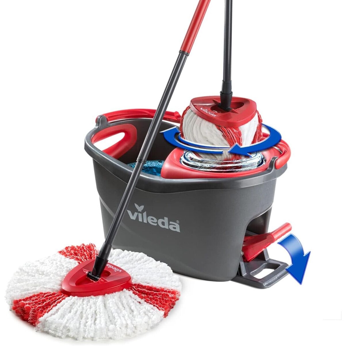 Set mop cu galeata Vileda Turbo Box, multicolor - eMAG.ro