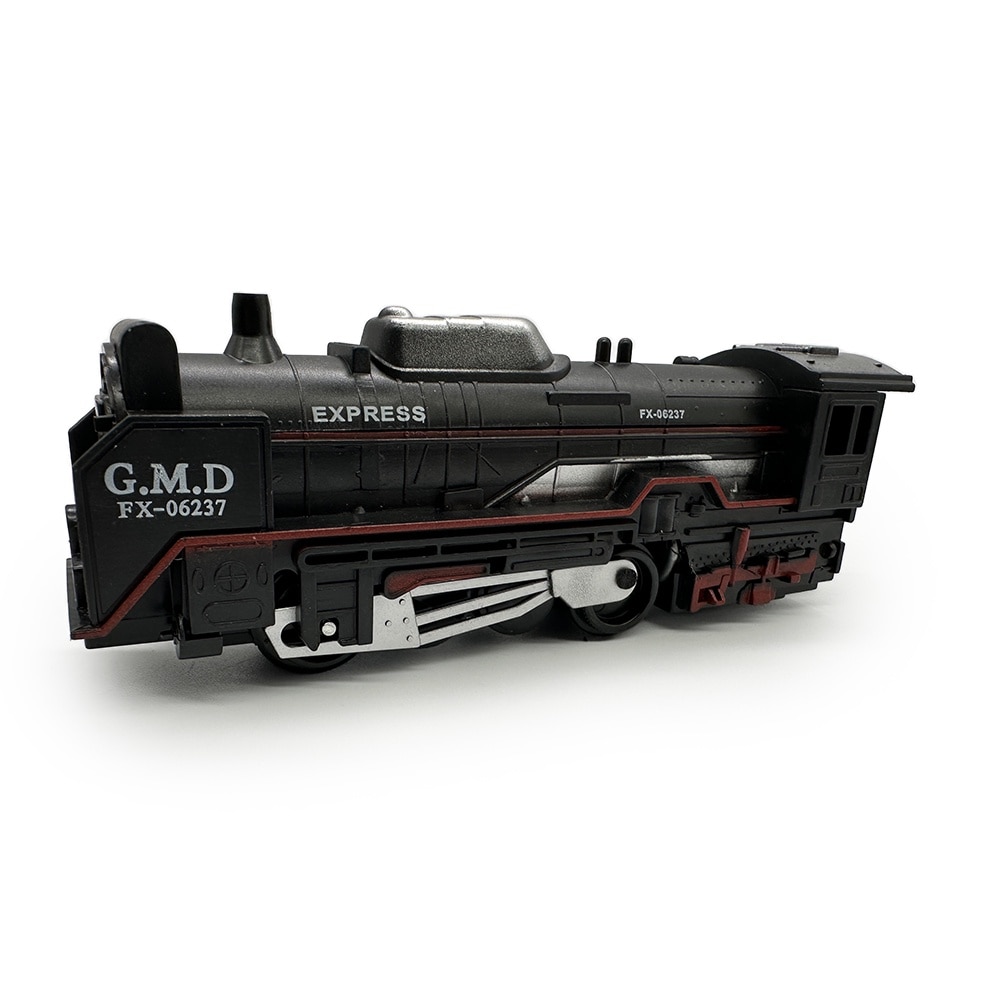Set trenulet electric, Rail King, cu 3 vagoane, cu pista din 14 ...