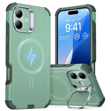 Husa Protectie compatibila cu iPhone 16, Kickstand, MagSafe, F26 ...