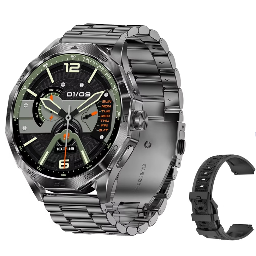 Ceas Smartwatch barbati, Apel Bluetooth 1.85''HD Screen,360x360 ...