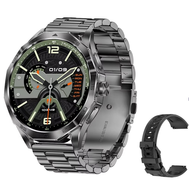 Ceas Smartwatch barbati, Apel Bluetooth 1.85''HD Screen,360x360 ...