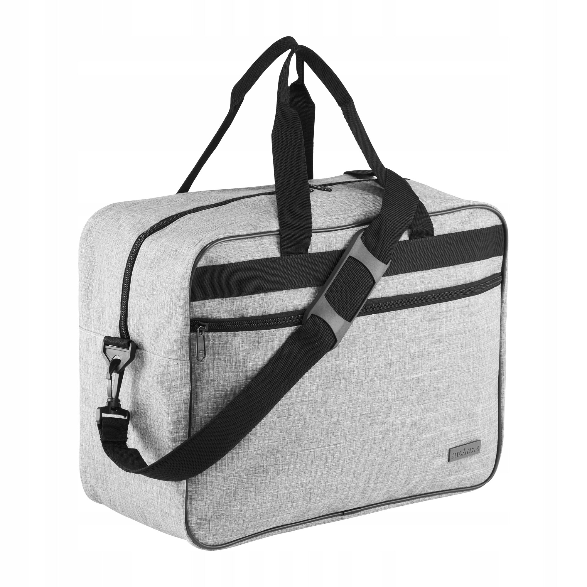 Geanta de voiaj, bagaj de mana, la avion, Gri, 40x30x20, Hilanke - eMAG.ro