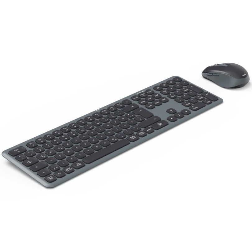 Set Tastatura+Mouse Wireless Hama WKM-550, Multi-Device, 1600DPI, negru ...