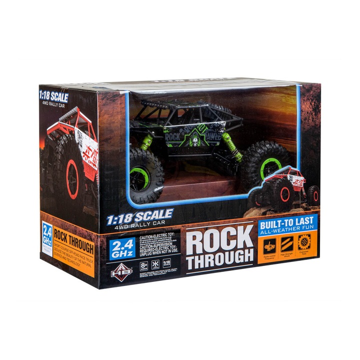 Masina cu telecomanda Rock Crawler Monster Truck 4x4, Off Road, Scara 1 ...