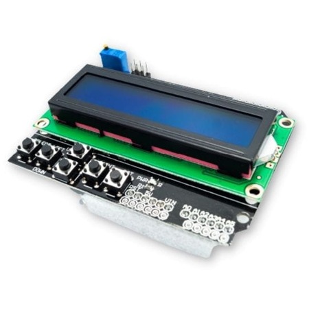 Ecran LCD 1602 albastru cu tastatura, 16x2 caractere, tensiune 5V ...