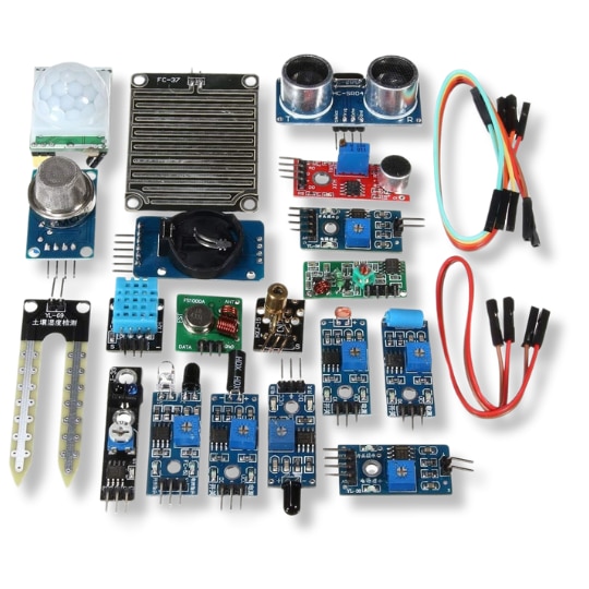 Set De 16 Module Senzori Pentru Raspberry Pi Arduino Stm32 Si Alte Microcontrolere Include